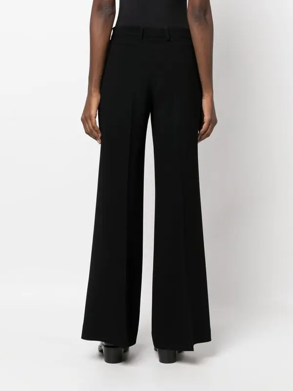 Alberto Biani Flared Tailored-cut Trousers - Black