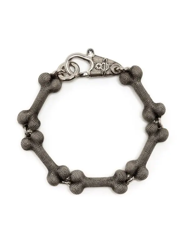 VIVIENNE WESTWOOD Lucho Bone-detail Bracelet - Silver