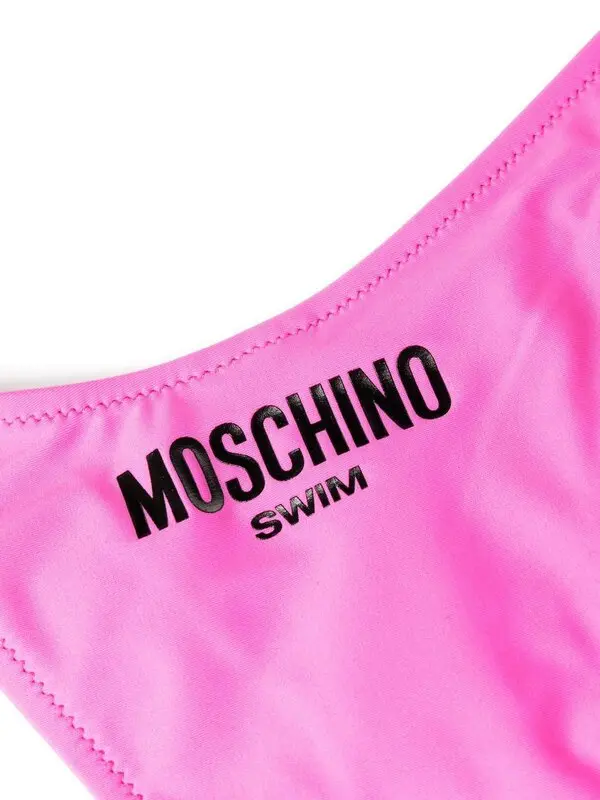 Moschino Print Bikini Bottom - Pink