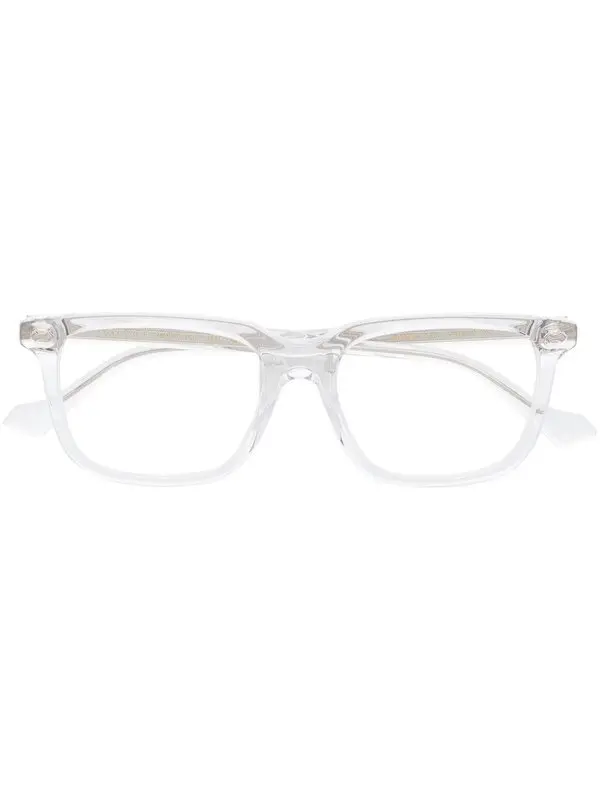 Gucci Geometric-pattern Square Eyeglasses - Neutrals