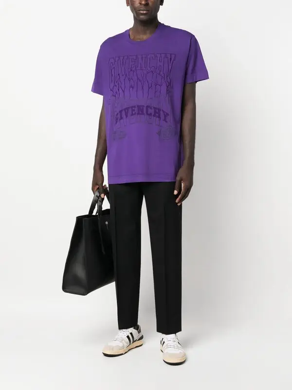 Givenchy Logo-embroidered Cotton T-shirt