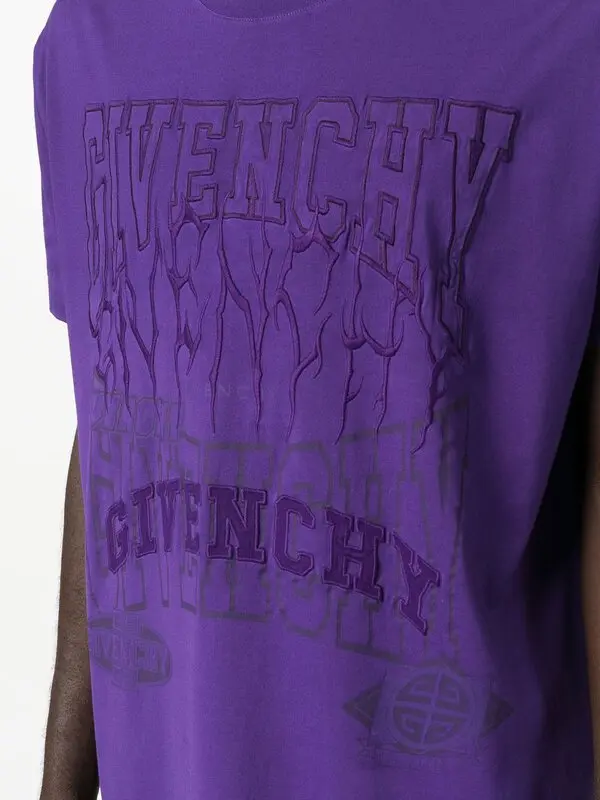 Givenchy Logo-embroidered Cotton T-shirt