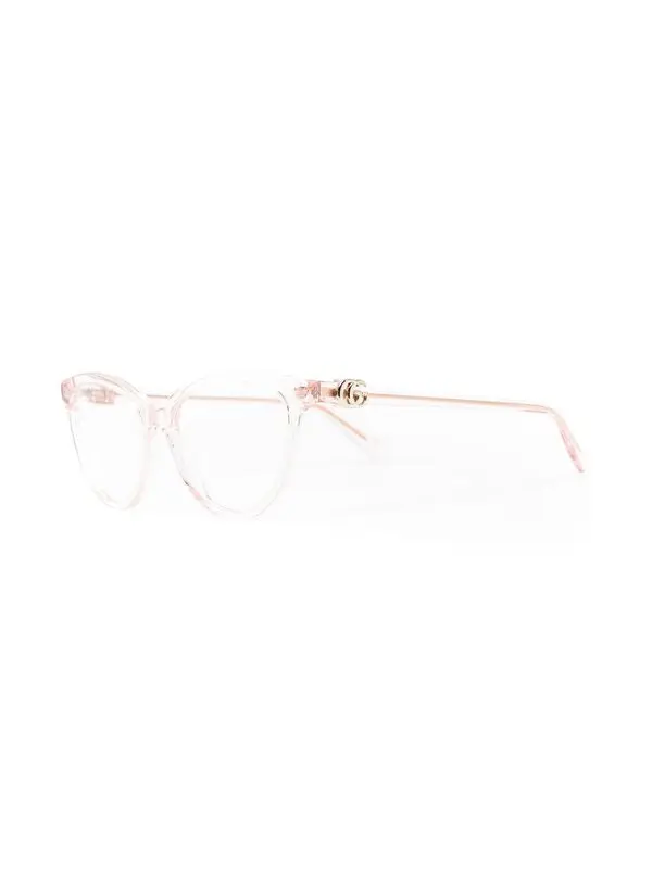 Gucci Logo-plaque Cat-eye Glasses