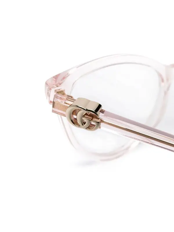 Gucci Logo-plaque Cat-eye Glasses
