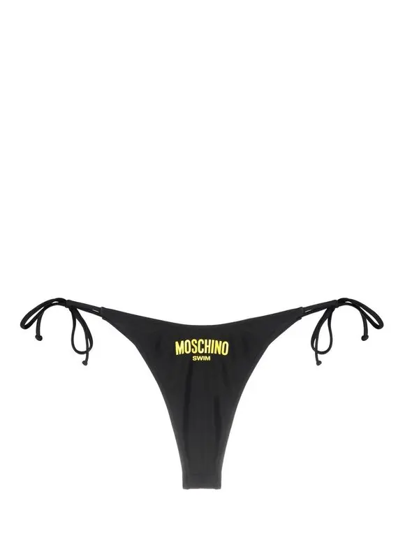 Moschino Print Bikini Bottom - Black