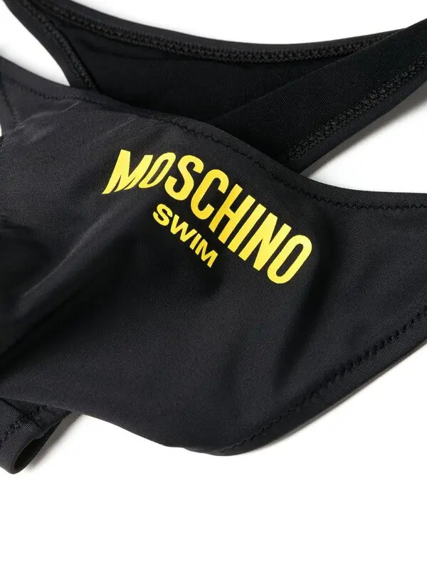 Moschino Print Bikini Bottom - Black
