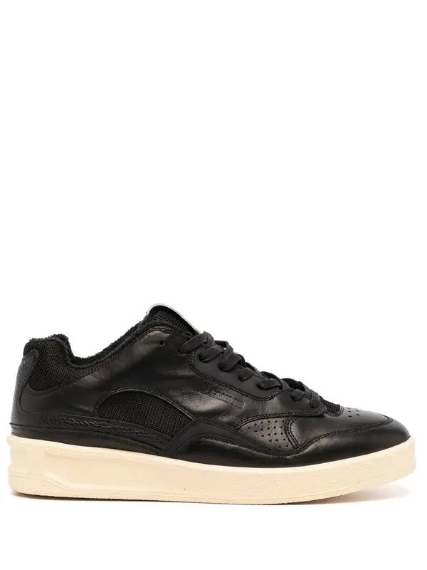 JIL SANDER Low-top Lace-up Sneakers - Black