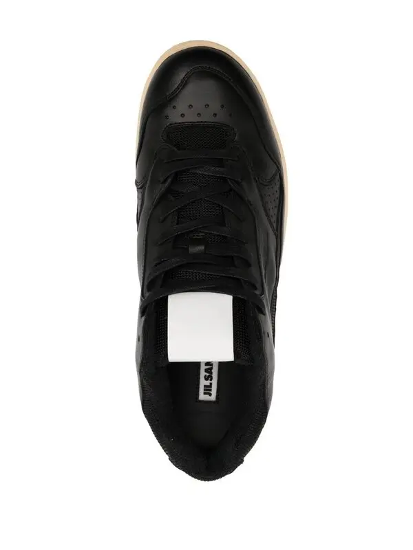 JIL SANDER Low-top Lace-up Sneakers - Black