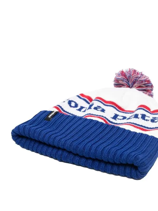 Patagonia Logo-intarsia Bobble Beanie