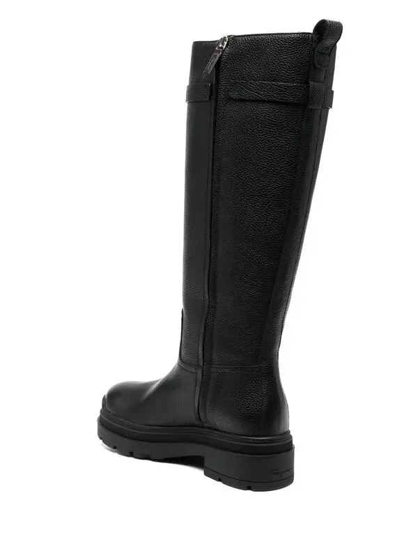 FERRAGAMO Vara Chain Knee-high Boots - Black