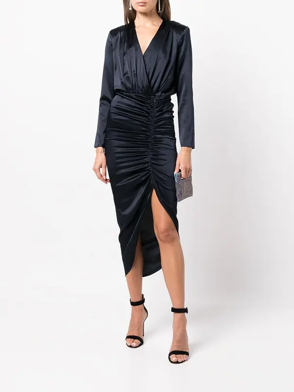 Veronica Beard Cameri Long-sleeve Midi Dress