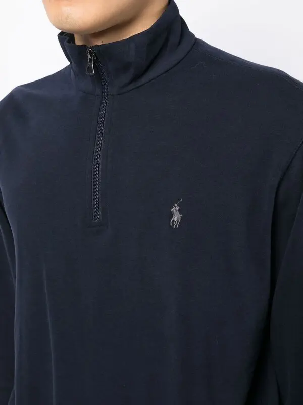 Polo Ralph Lauren Jersey Quarter-zip Pullover - Blue