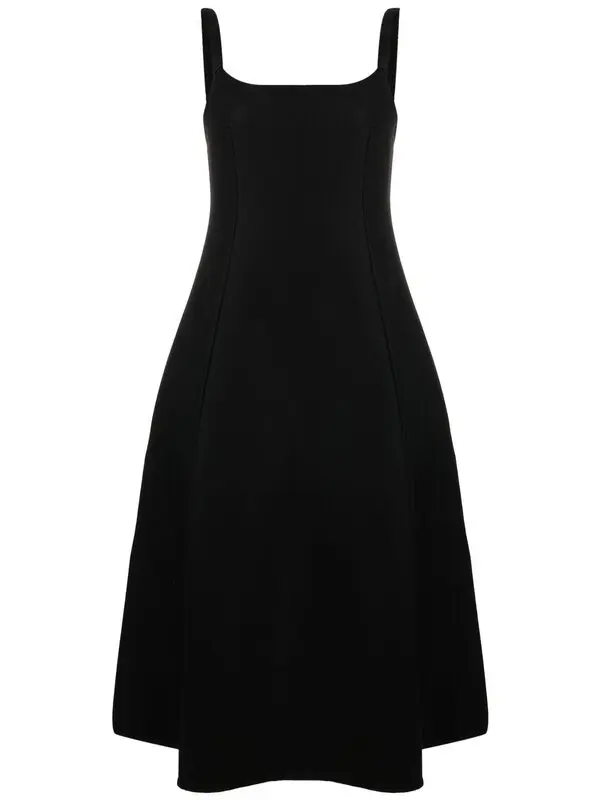Khaite Off-shoulder A-line Midi Dress