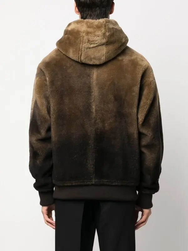 SALVATORE SANTORO Reversible Shearling Hooded Jacket