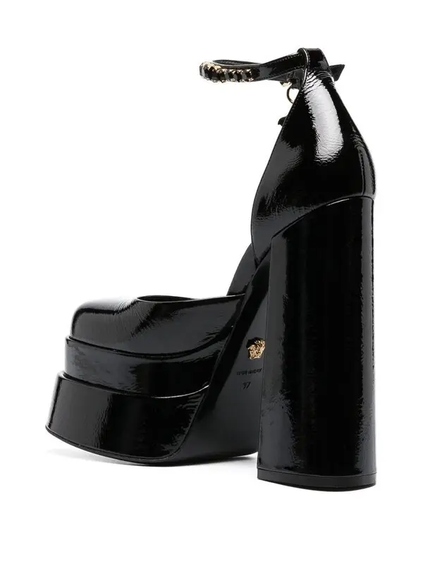 Versace Medusa Aevitas 160mm Leather Platform Pumps