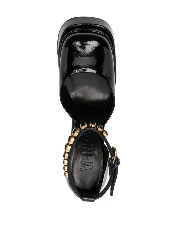 Versace Medusa Aevitas 160mm Leather Platform Pumps