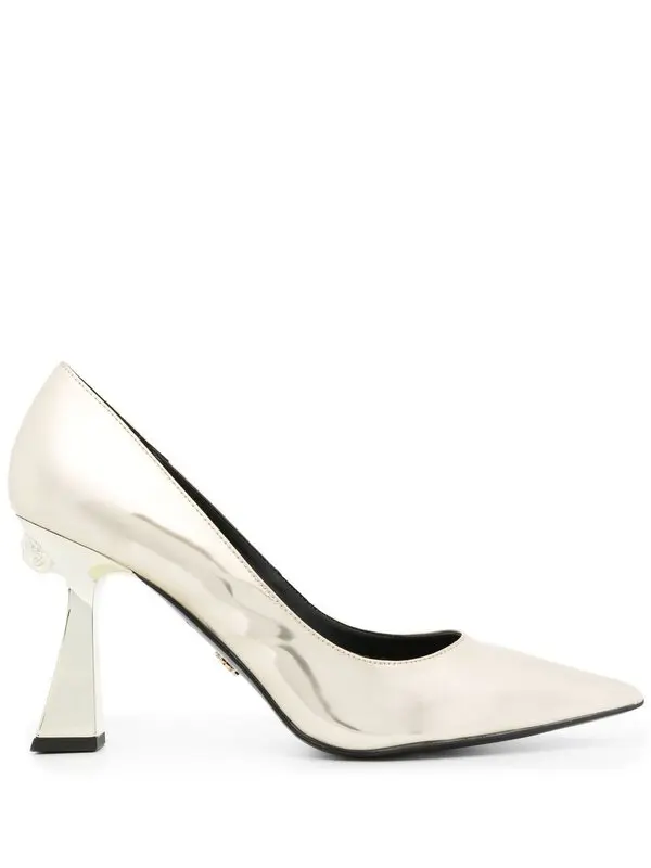 Kurt Geiger 95mm Metallic-finish Pumps