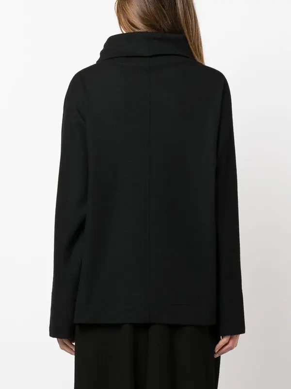 Issey Miyake Mock-neck Wide-sleeved Top