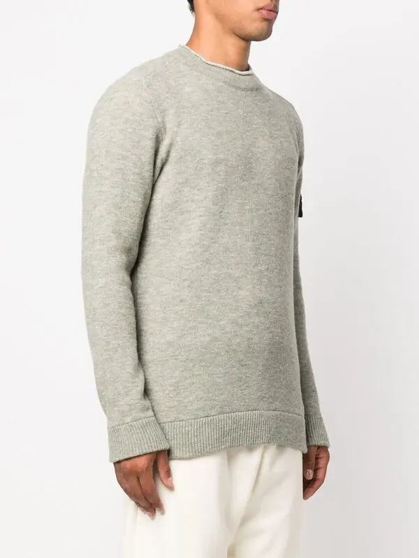 Stone Island Logo-patch Crew Neck Jumper