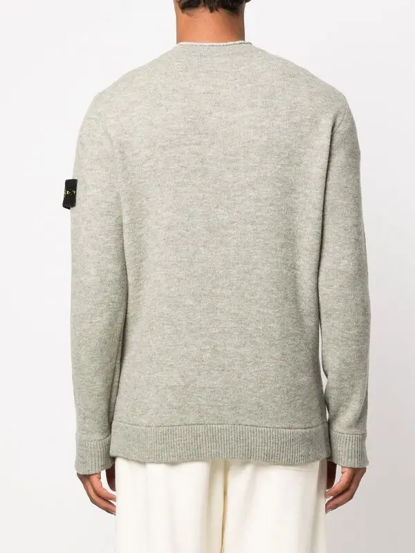 Stone Island Logo-patch Crew Neck Jumper