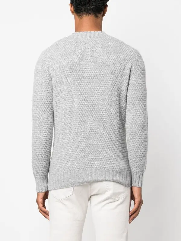 DRUMOHR Cable-knit Fitted Jumper - Grey