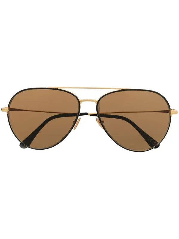 TOM FORD Tinted Round Sunglasses - Gold
