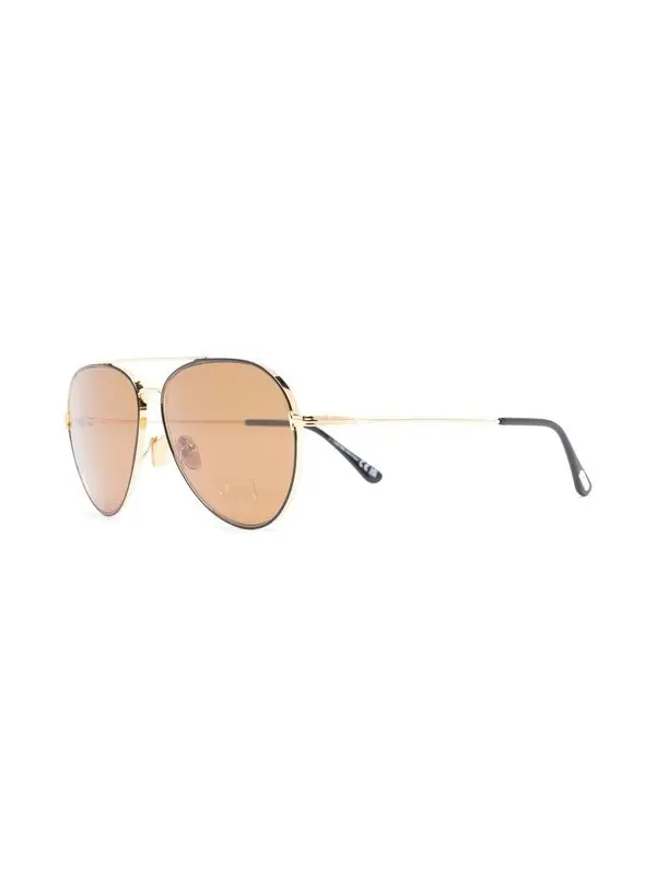 TOM FORD Tinted Round Sunglasses - Gold