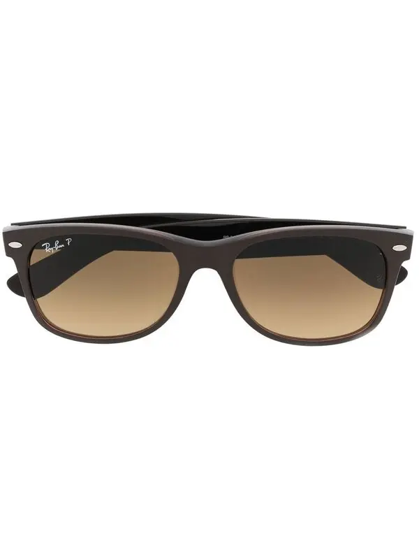Ray-ban Logo Plaque Sunglasses - Brown