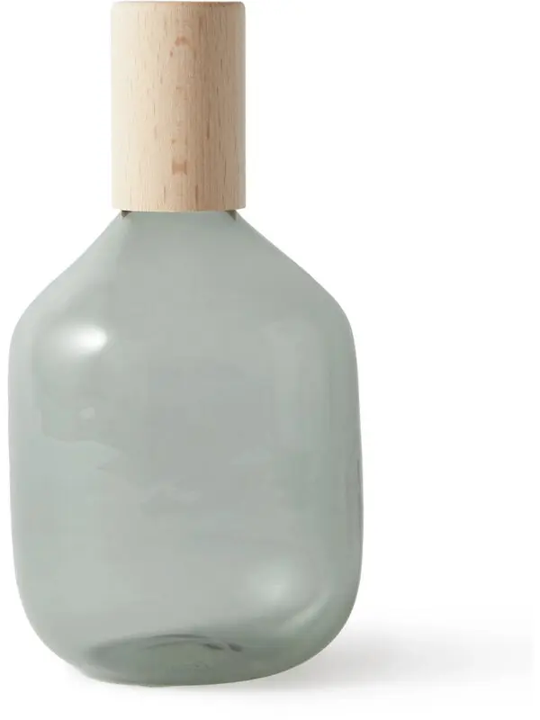 R+D.LAB Rd.lab Trulli Tall Glass, Wood And Cork Bottle