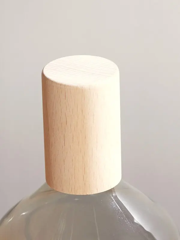 R+D.LAB Rd.lab Trulli Tall Glass, Wood And Cork Bottle