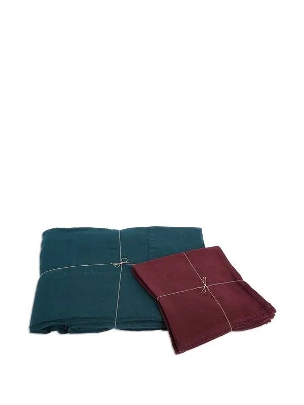 ONCE MILANO Linen Tablecloth - Green