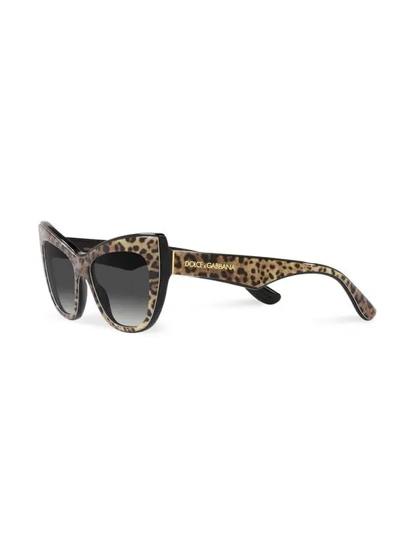 Dolce & Gabbana Leopard-print Sunglasses - Brown