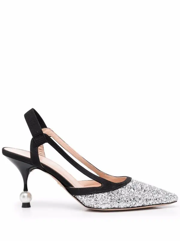 Giambattista Valli 75mm Rhinestone-embellished Pumps - Black