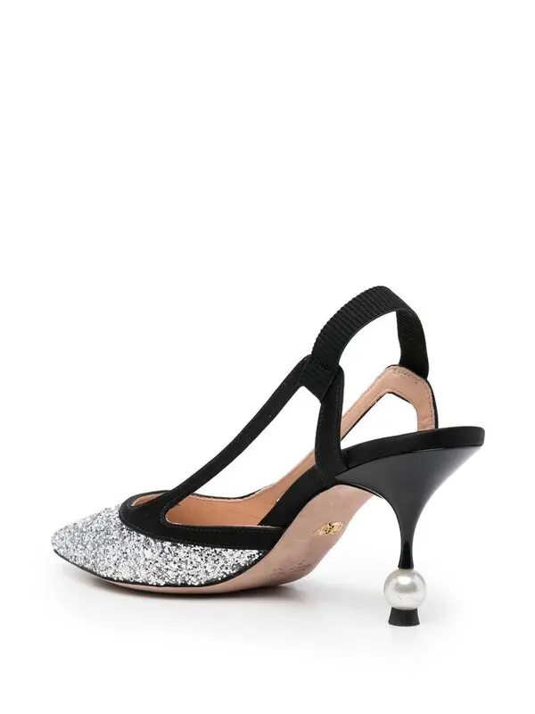 Giambattista Valli 75mm Rhinestone-embellished Pumps - Black