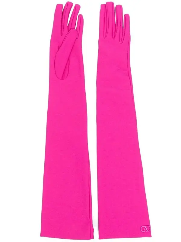 Valentino Garavani Vlogo Plaque Elbow-length Gloves