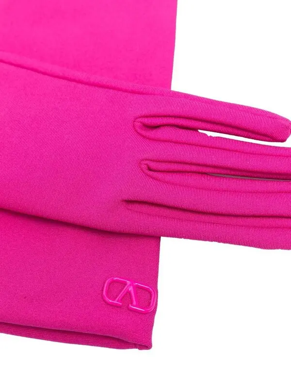 Valentino Garavani Vlogo Plaque Elbow-length Gloves