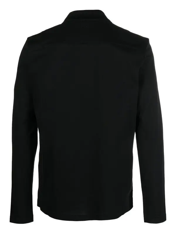 DIESEL® Logo Embroidered Long-sleeve Polo Shirt