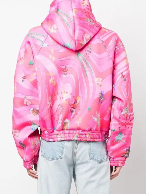 LIBERAL YOUTH MINISTRY Graphic-print Pullover Hoodie - Pink