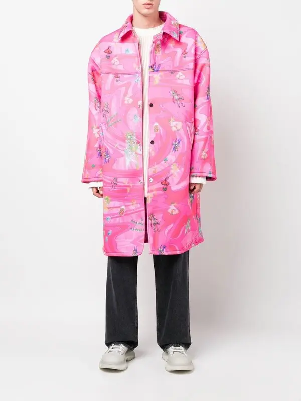 LIBERAL YOUTH MINISTRY Patterned Scuba Coat