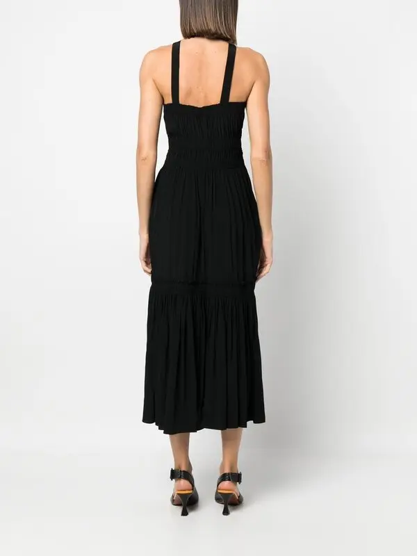 Proenza Schouler White Label Shirred Halterneck Dress