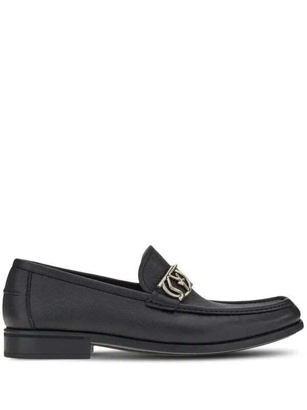 FERRAGAMO Gancini-ornament Moccasins - Black
