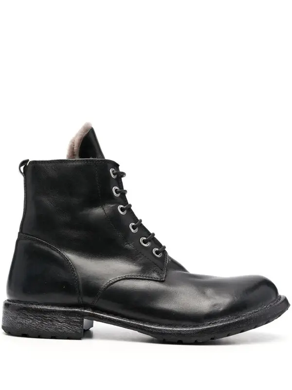 Moma 35mm Lace-up Leather Boots