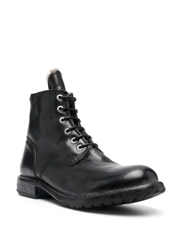 Moma 35mm Lace-up Leather Boots