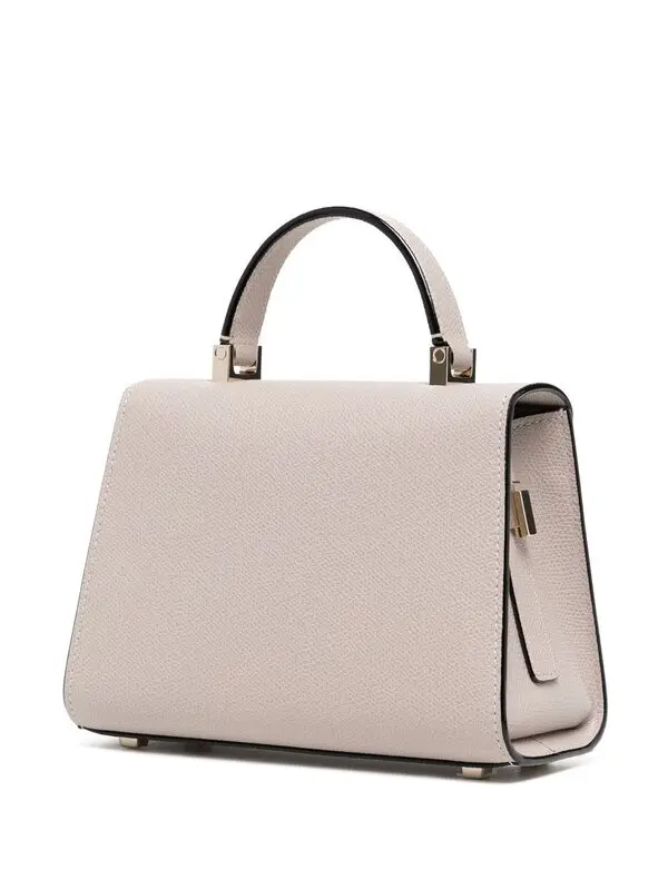 VALEXTRA Iside Leather Tote Bag - Brown