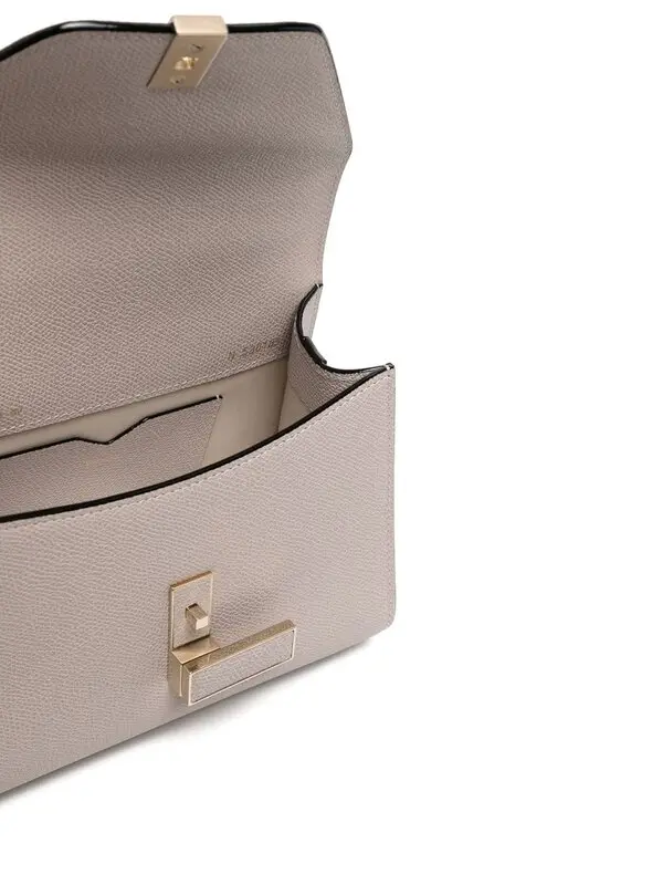 VALEXTRA Iside Leather Tote Bag - Brown