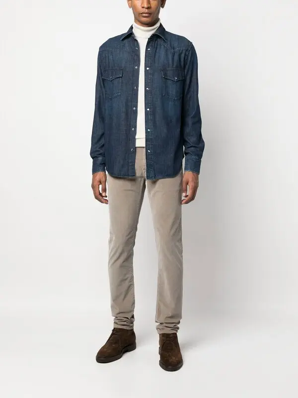 JACOB COHЁN Corduroy Slim-fit Trousers
