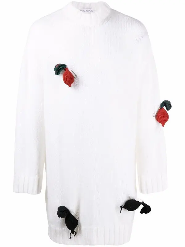 JW Anderson 3d Radish Long Jumper - White