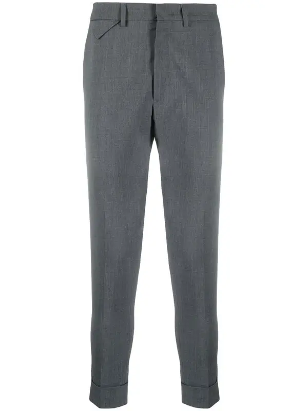 LOW BRAND Melange-effect Tailored Trousers