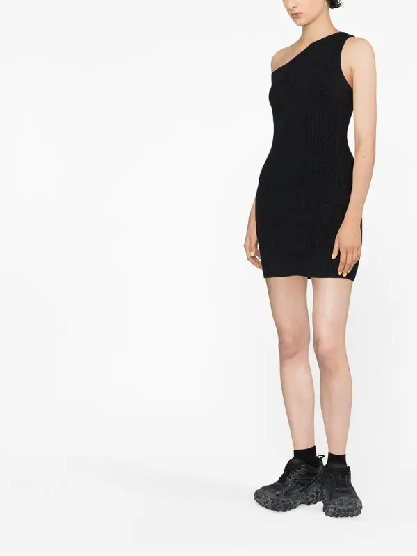 Wardrobe.NYC X Hailey Bieber One-shoulder Mini Dress - Black