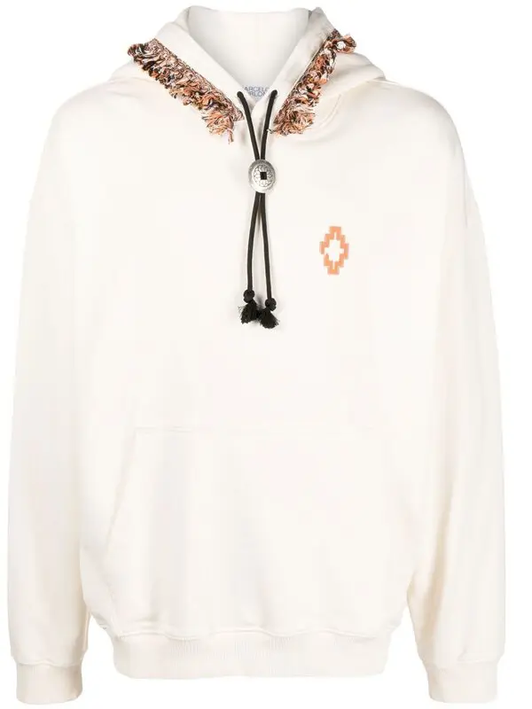 COUNTY OF MILAN Fringes Comfort Logo-print Hoodie
